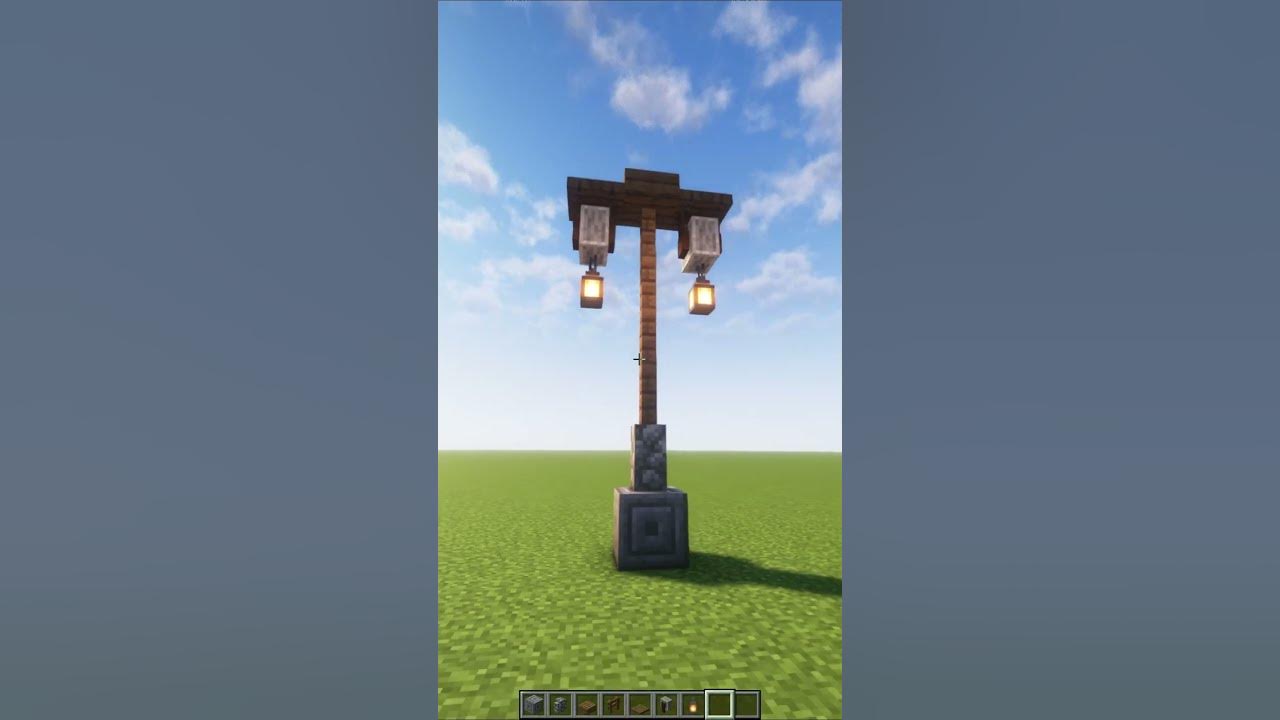 How To Build Street Lamp in Minecraft @nodyshan - YouTube