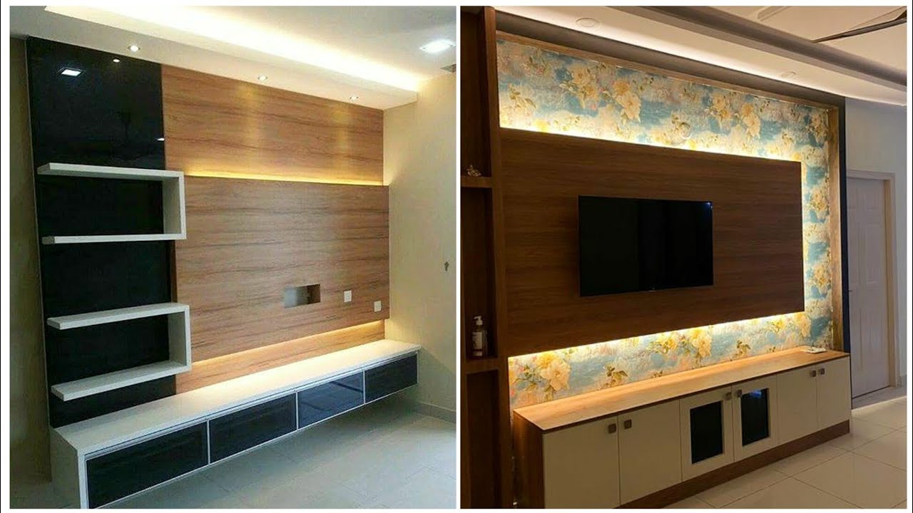 Top Modern TV Wall Design 2024 || Royal TV Unit Design in Main Hall ...