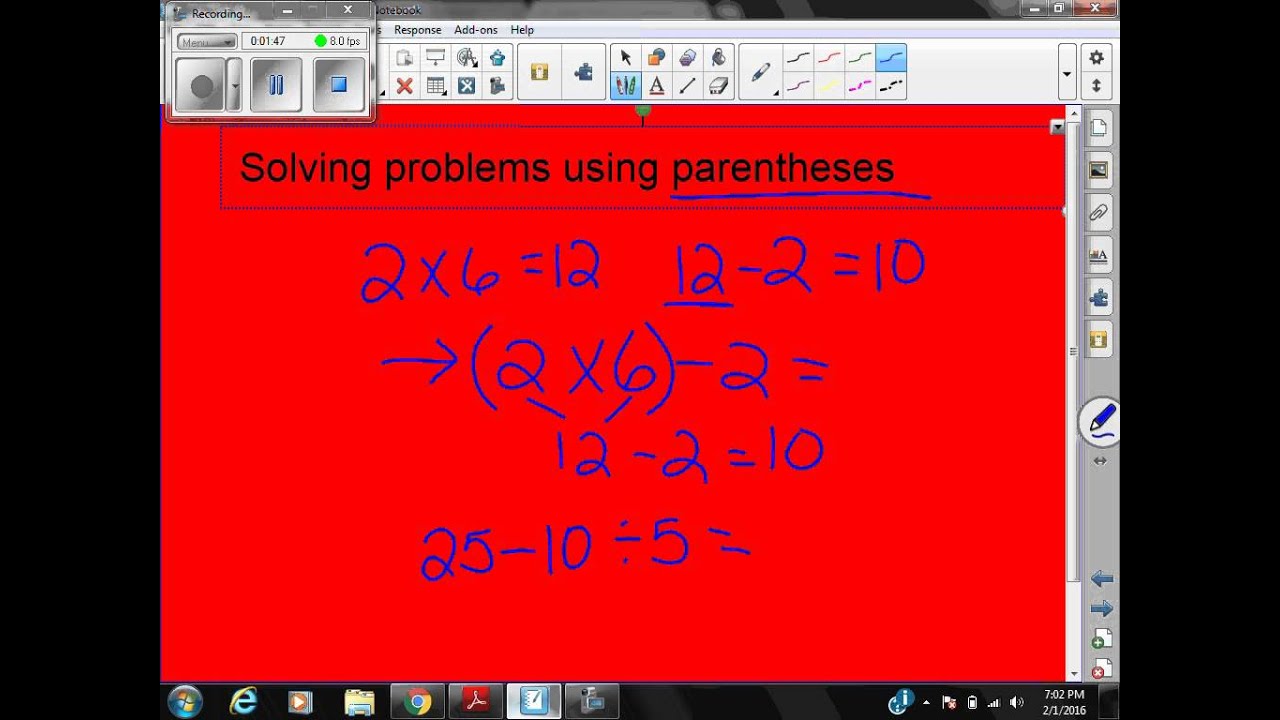 Multiplication parentheses expressions - YouTube