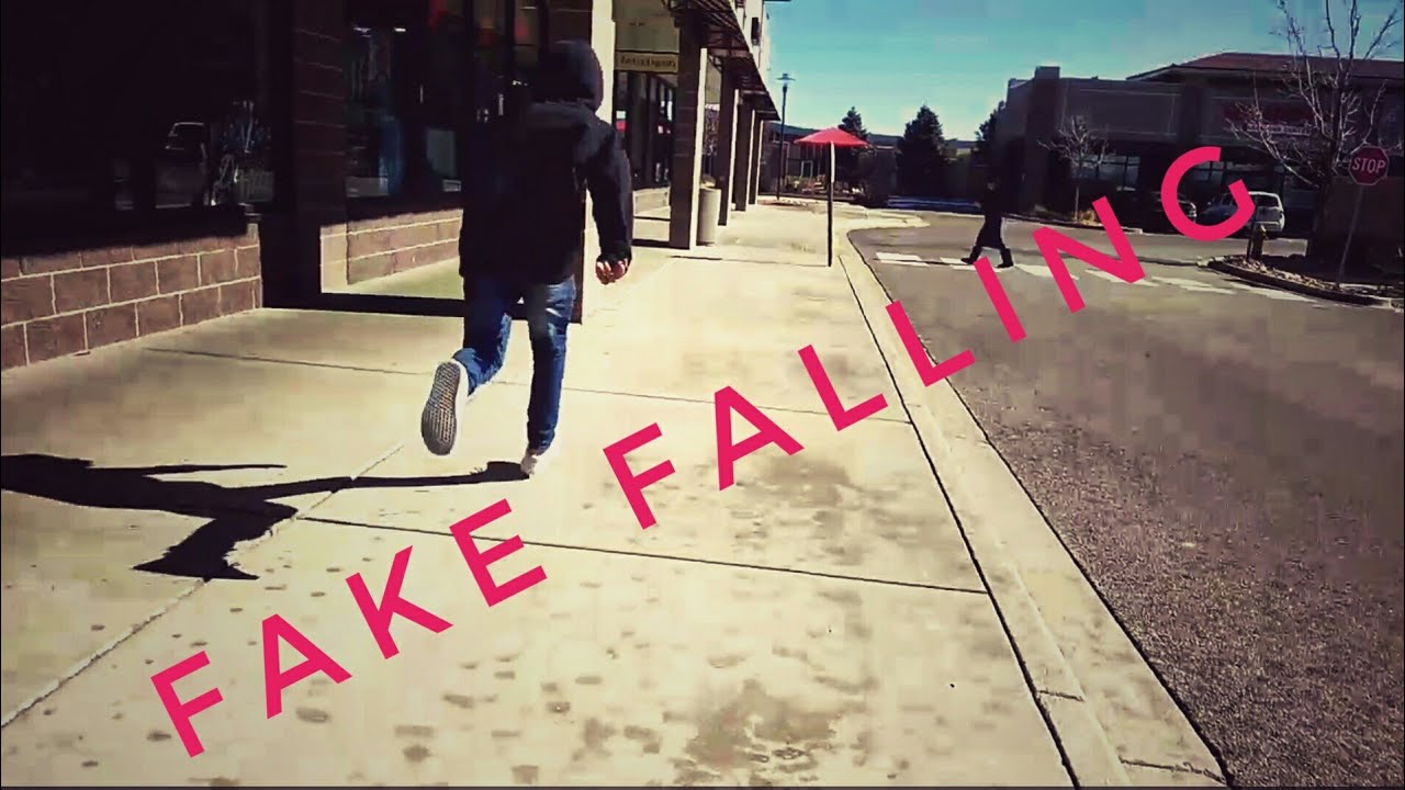 Fake Falling Prank #1 - YouTube