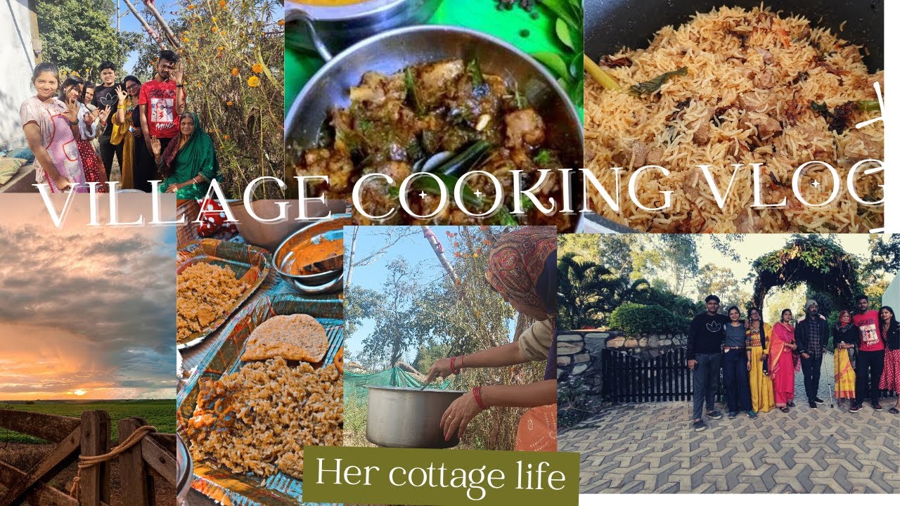 Our village style cooking vlog! *village style briyani cooking * -kenny ...