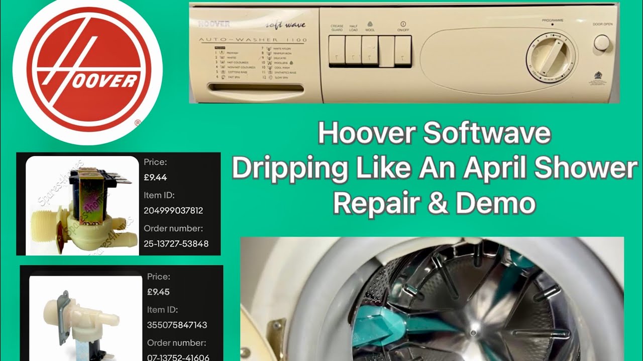 Vintage Hoover Softwave Water Inlet change & De Suppressor @Mymatevince ...