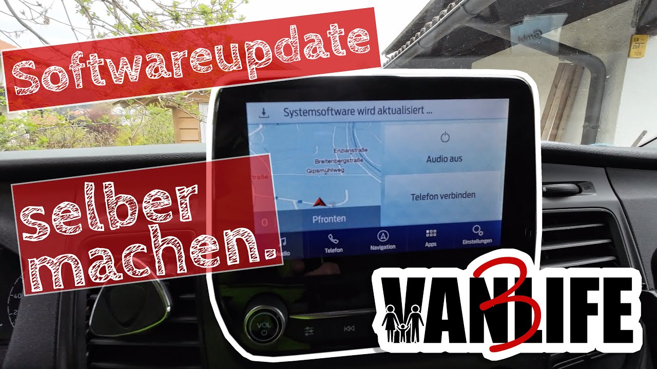 Software- und Kartenupdate des Sync3 im Ford Transit Custom Nugget ...