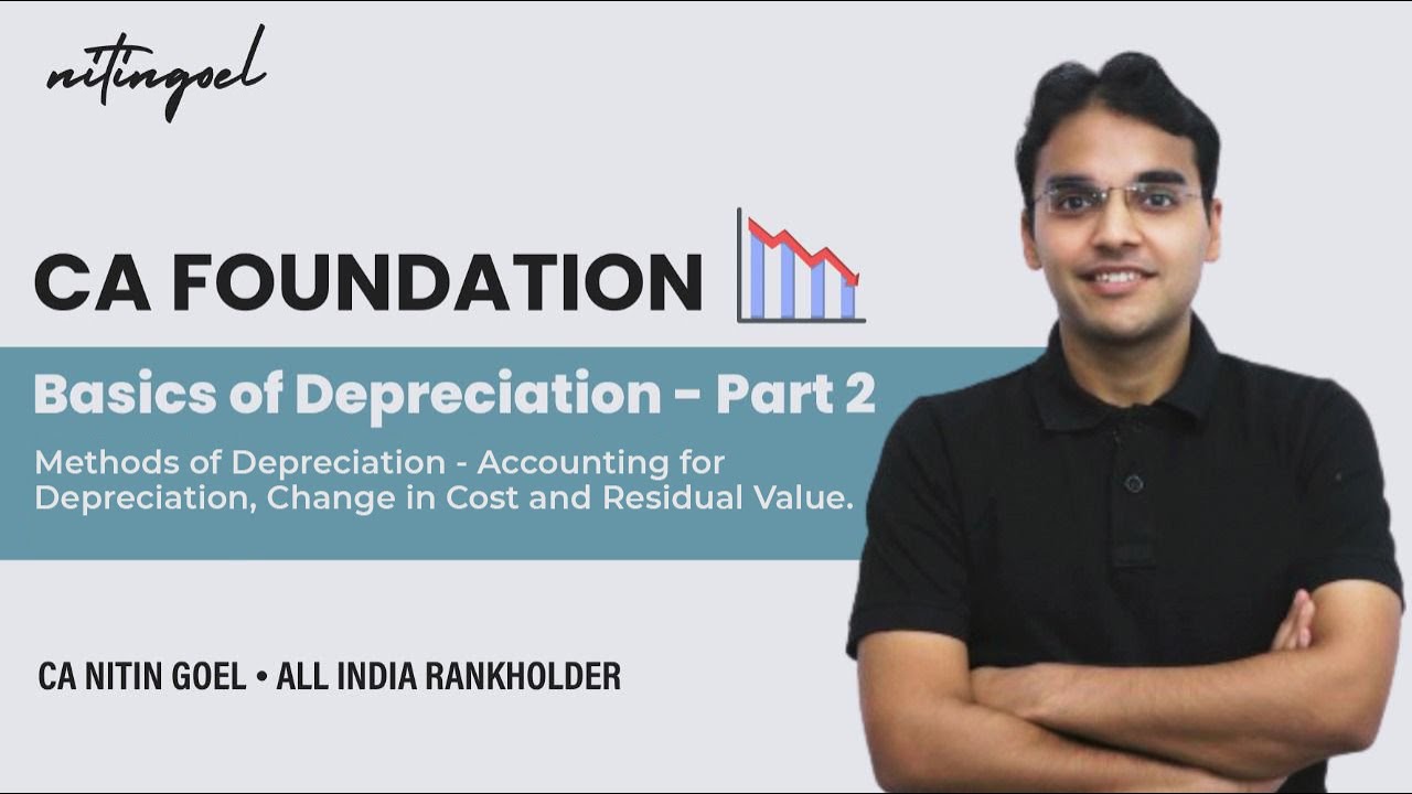 Basics of Depreciation - Part 2 | CA Foundation | CA Nitin Goel - YouTube
