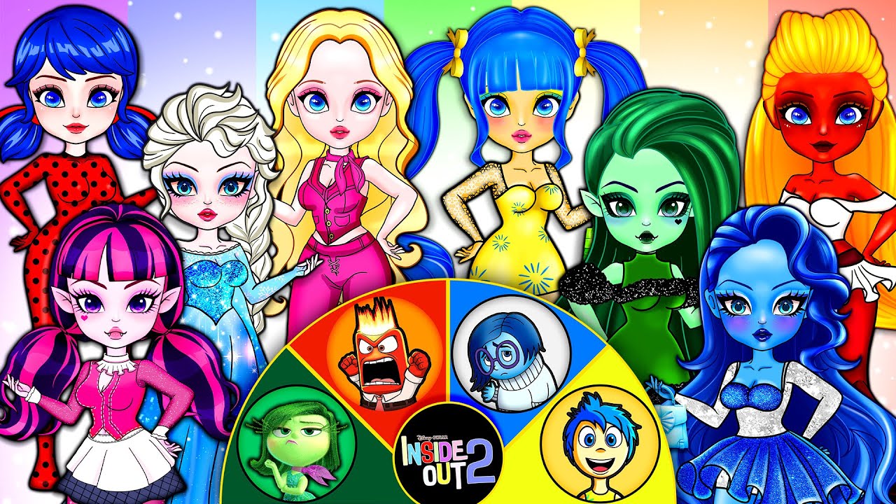 If Disney Princesses Glow Up Into Emotional Characters | Inside Out 2 ...