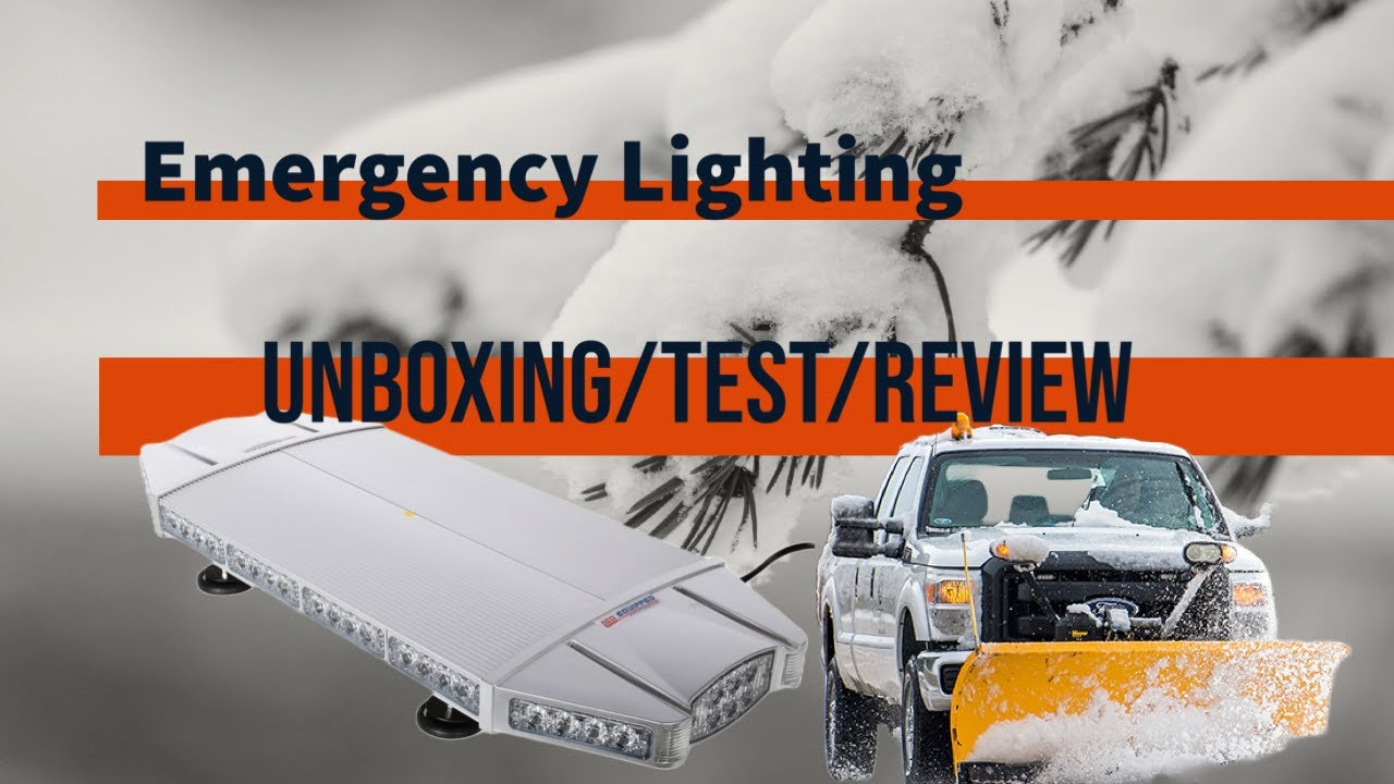 Emergency Light For Work Truck Unboxing/Review/Test LED Equipped Falcon ...