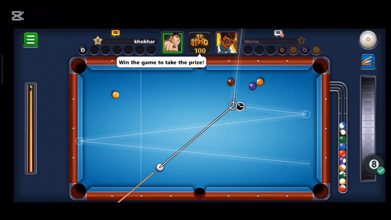 8 Ball pool long line toll 8 Ball pool hack Android - YouTube