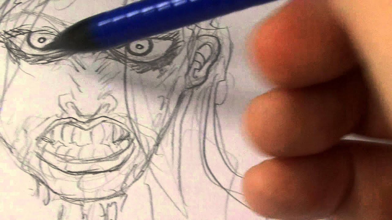 How To Draw Demonic Possession - Drawing Faces - YouTube