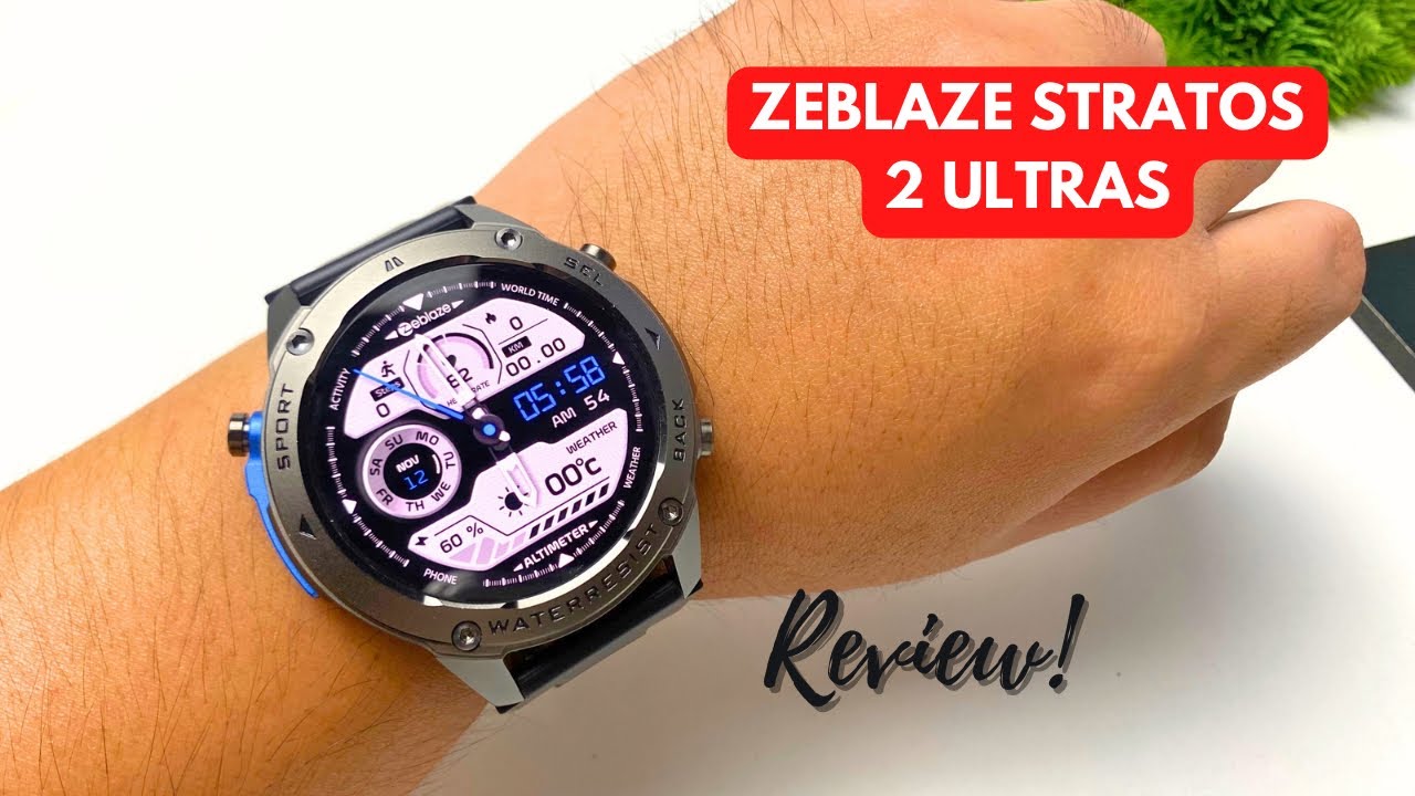 ZEBLAZE STRATOS 2 ULTRA SMARTWATCH UNBOXING AND REVIEW - YouTube