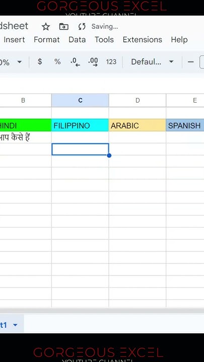 How to Use Google Translate in Google Sheets - Translate Multiple languages - YouTube