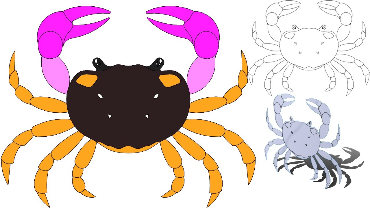 SolidWorks 2D Tutorial # sketch01 : Halloween moon crab - YouTube