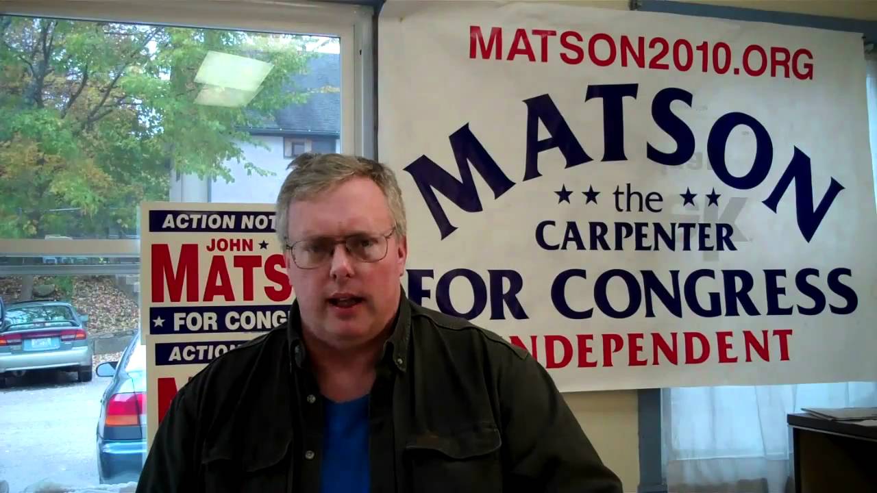 John Matson the Carpenter for Congress Interview Questions on Stimulus and the Economy - YouTube