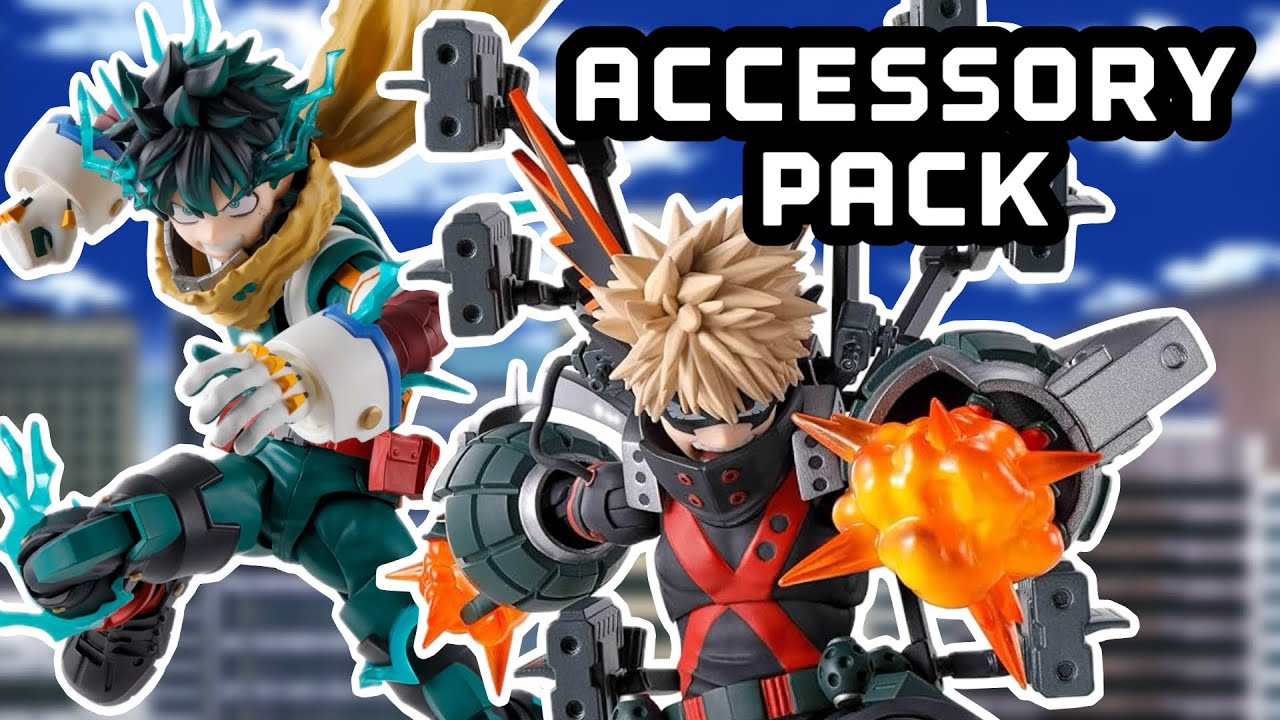 SH Figuarts My Hero Academia Plus Ultra Deku & Bakugo Accessory Pack ...
