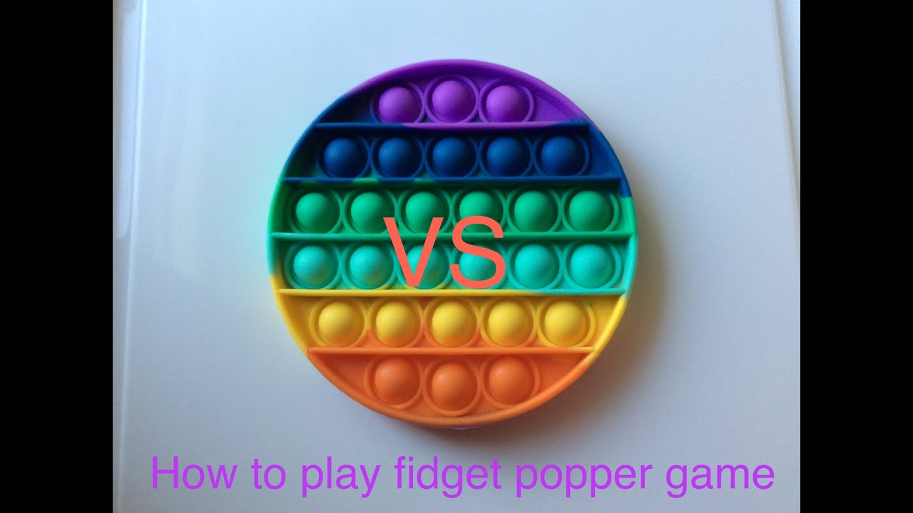How to play fidget popper game 2 players. Rainbow. Bubble popper. - YouTube