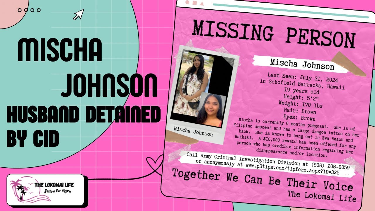Mischa Johnson’s Husband Detained in her Disappearance - YouTube