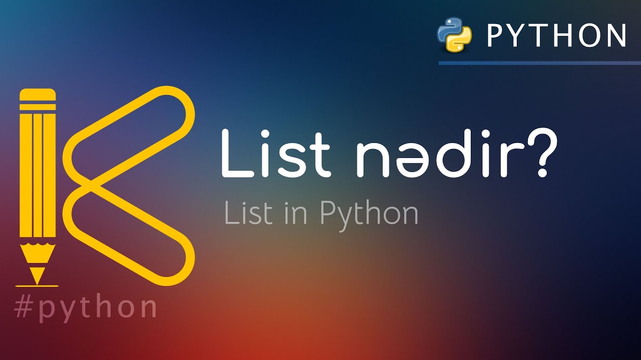 Python List nədir? | list siyahı | List in Python #kody_az - YouTube