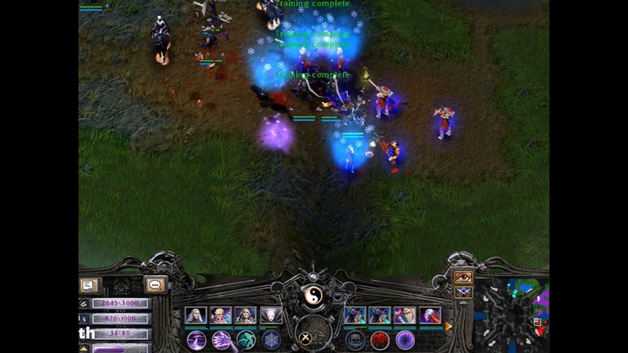Battle Realms Skirmish Game - Lotus Clan Instant Kill Combo - YouTube