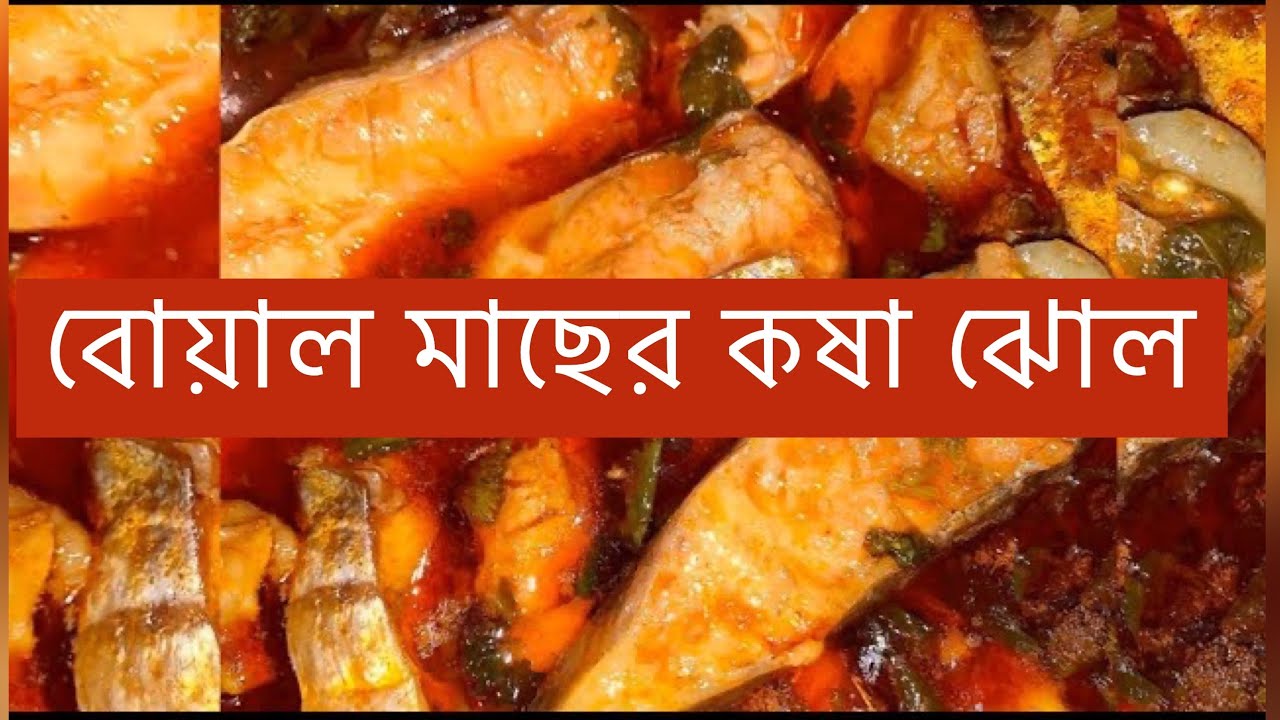 Boal fish ( chat fish) / বোয়াল মাছের কষা ঝোল রেসিপি/ How to cook ...