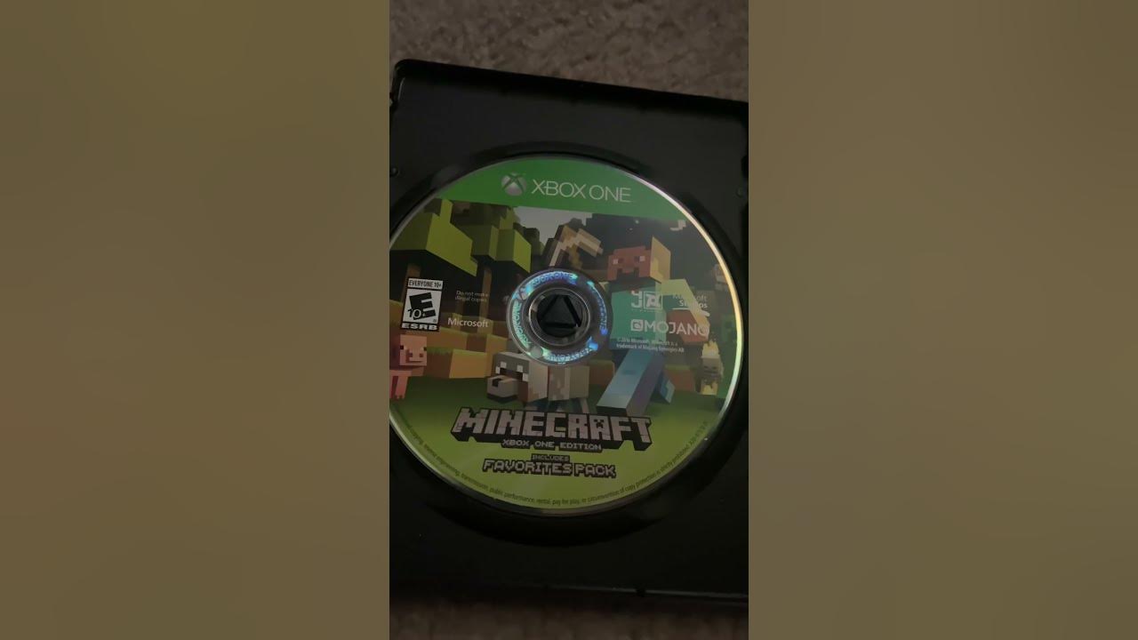 Minecraft Xbox one edition includes favorites pack unboxing - YouTube