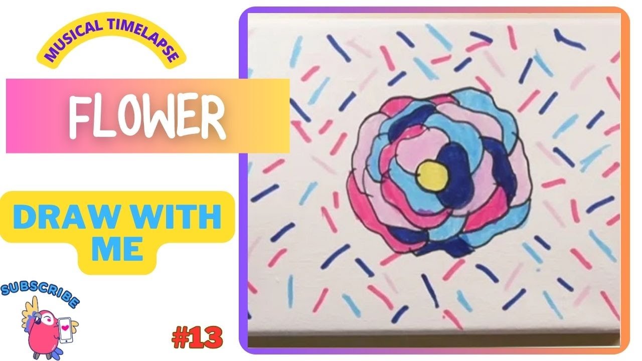 Flower Musical timelapse - Draw with me. #Superhues - YouTube