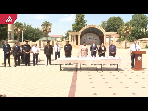 Bərdədə şəhid ailələrinə və qazilərə medallar təqdim olundu