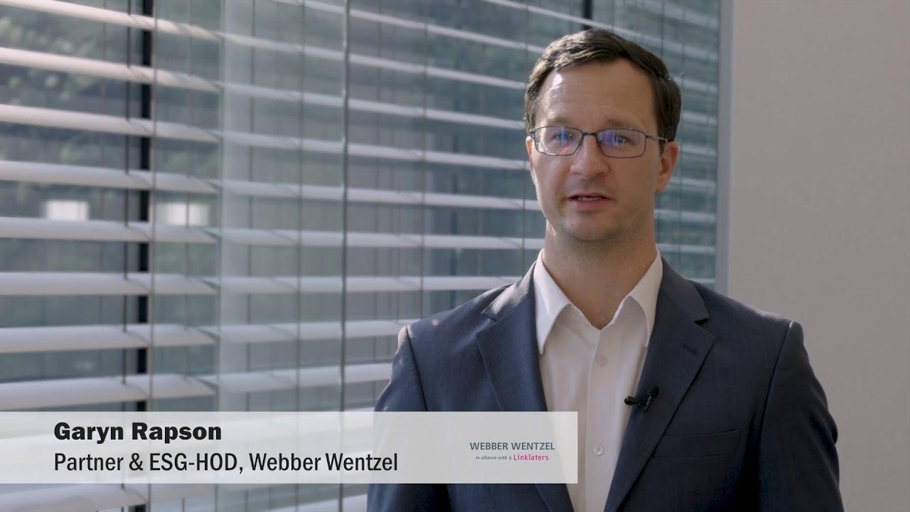 Webber Wentzel Welcome message for ESG Africa Conference - YouTube