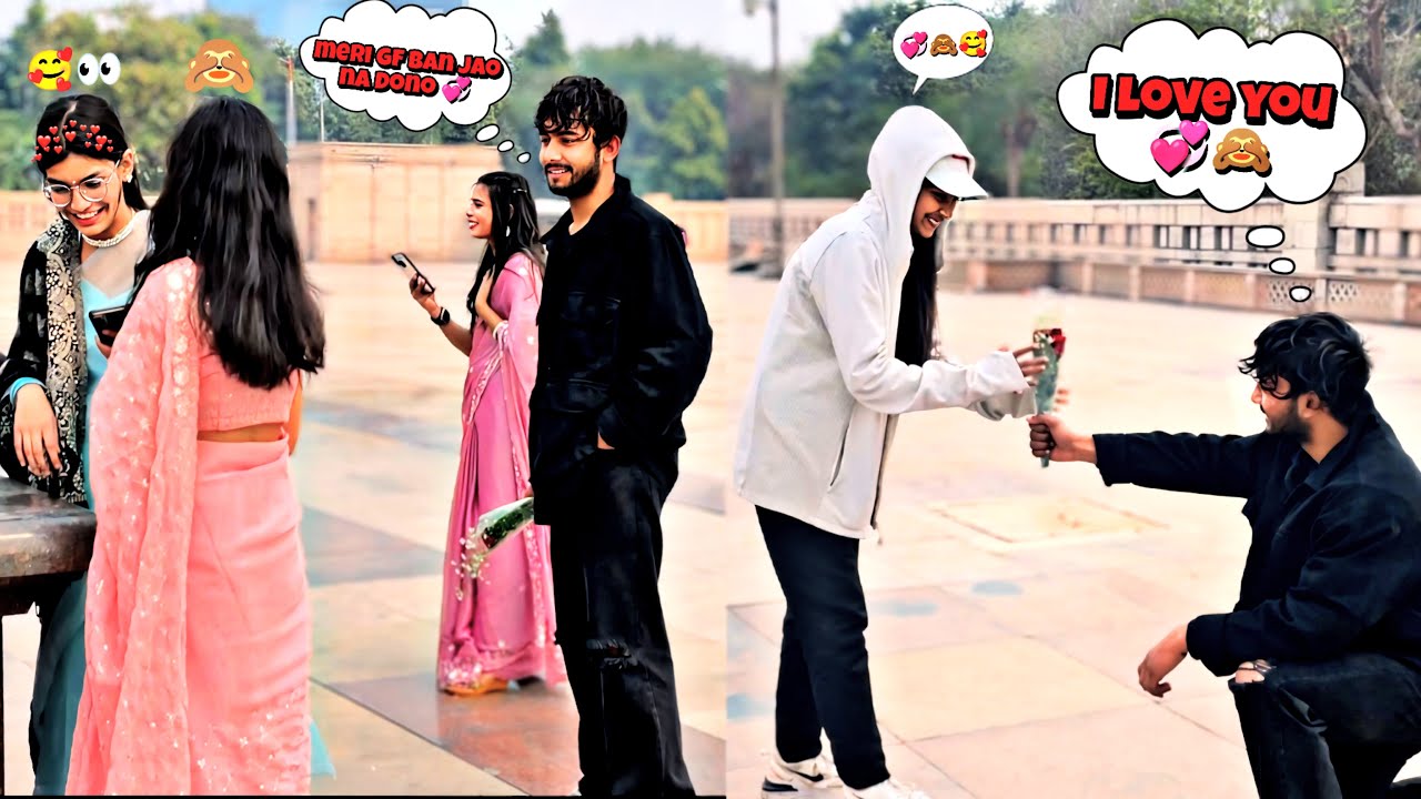 Propose Prank On Random Cute Girls In Public 😱 Prank With Twist😍