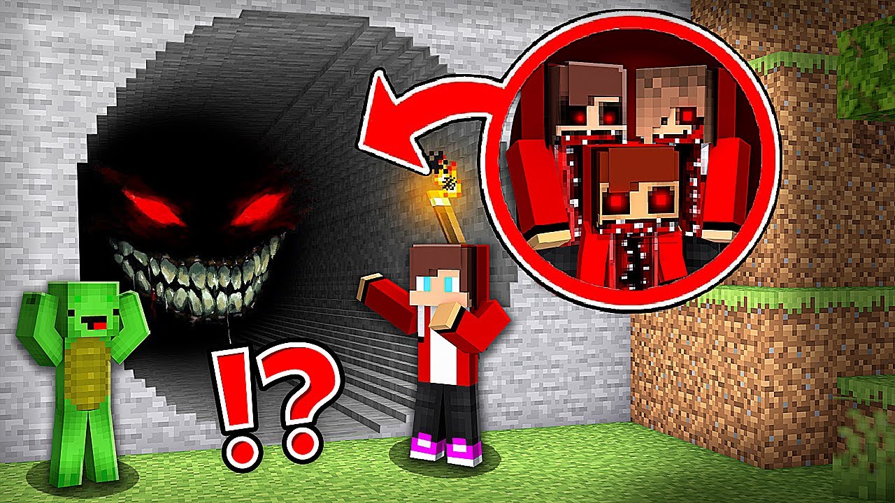 JJ and Mikey found THE SCARY TUNNEL OF JJ'S FAMILY in Minecraft Challenge - Maizen - YouTube