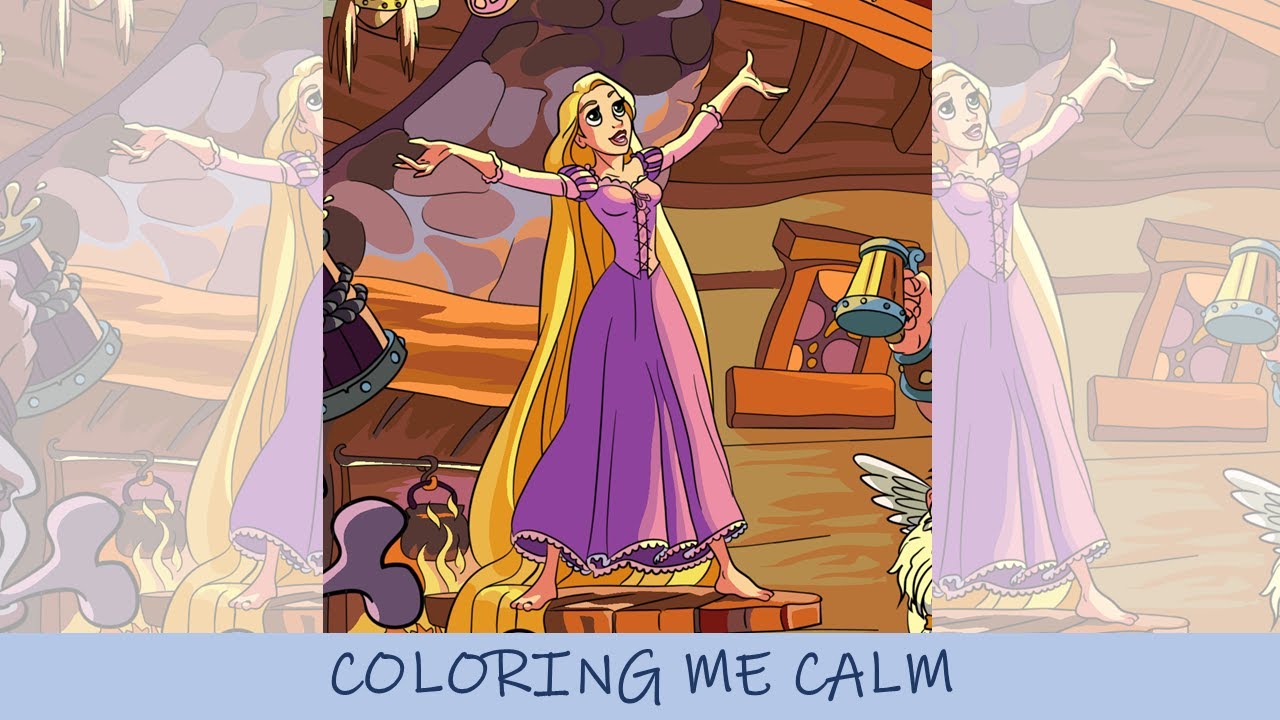 Disney's Tangled - Coloring to Calming Music (1 of 2) (#disney #tangled ...