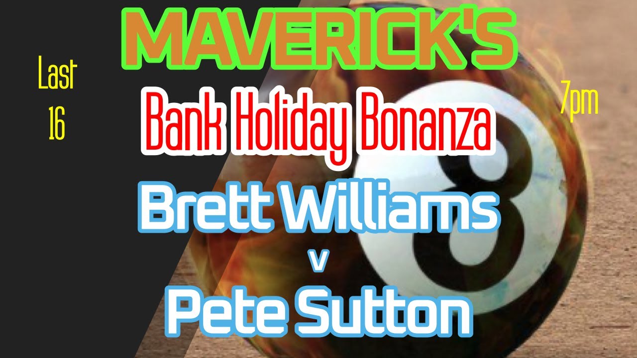 Last 16 - Brett Williams v Pete Sutton || #8BallPool #BlackballRules - YouTube