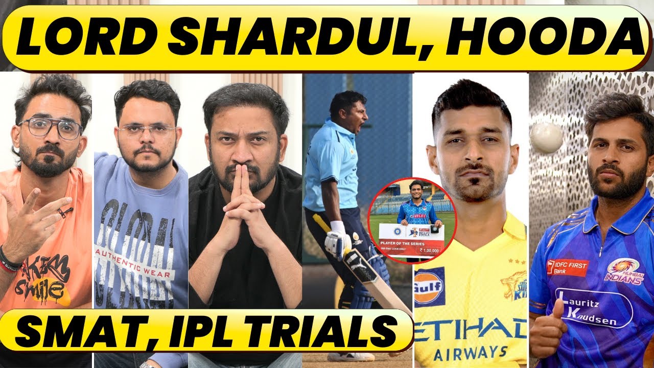 🔴SMAT ROUND UP: SHARDUL 5-FOR, SARFARAZ & KARAN LAL CENTURY, HOODA 90 ...