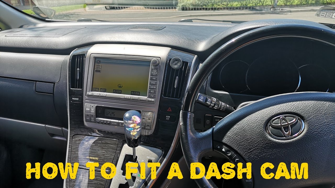 How to install a Dashcam in Toyota Alphard. - YouTube