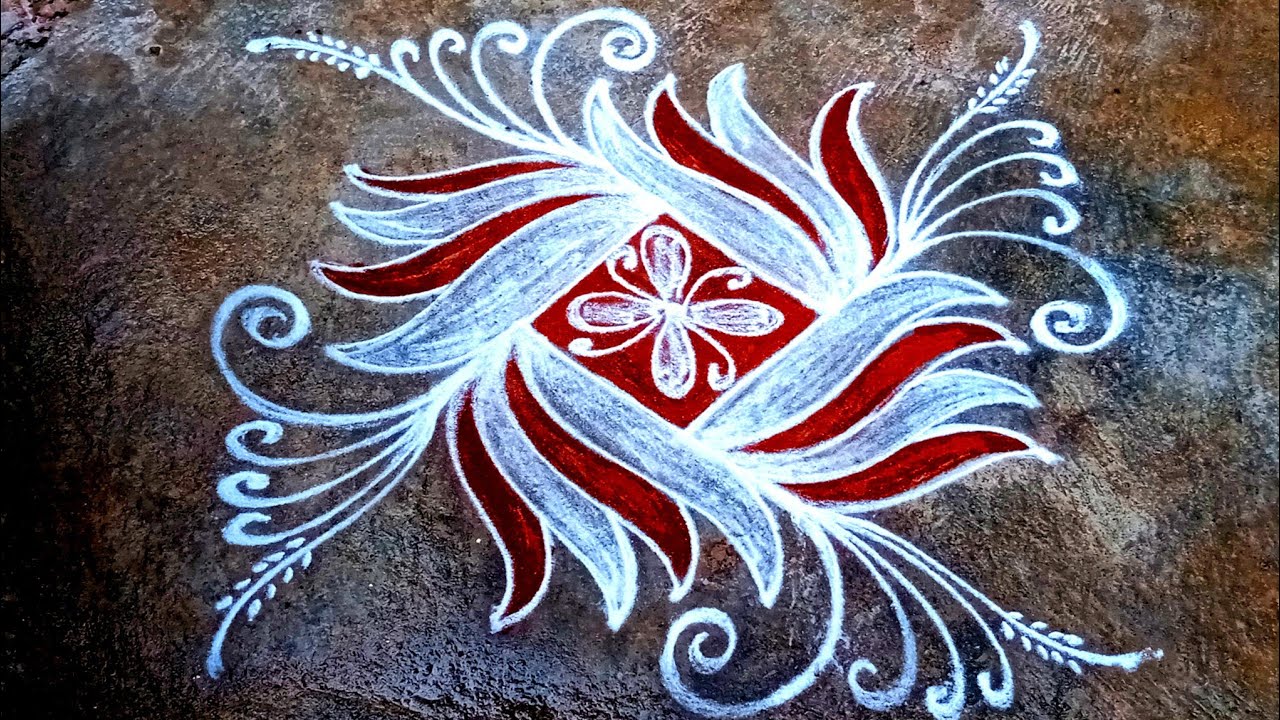 vaigasi madham traditional special beautiful easy beginners rangoli ...