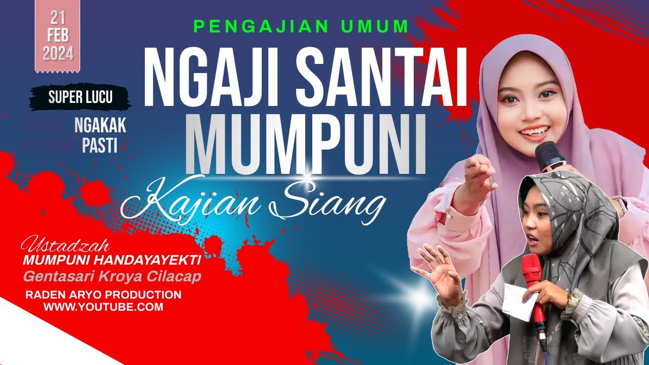 Pengajian umum bu nyai mumpuni handayayekti kajian siang ngaji santai ...