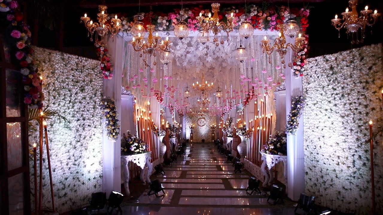 Grand Wedding Reception Decoration Ideas | Mandap Decoration | Flower ...