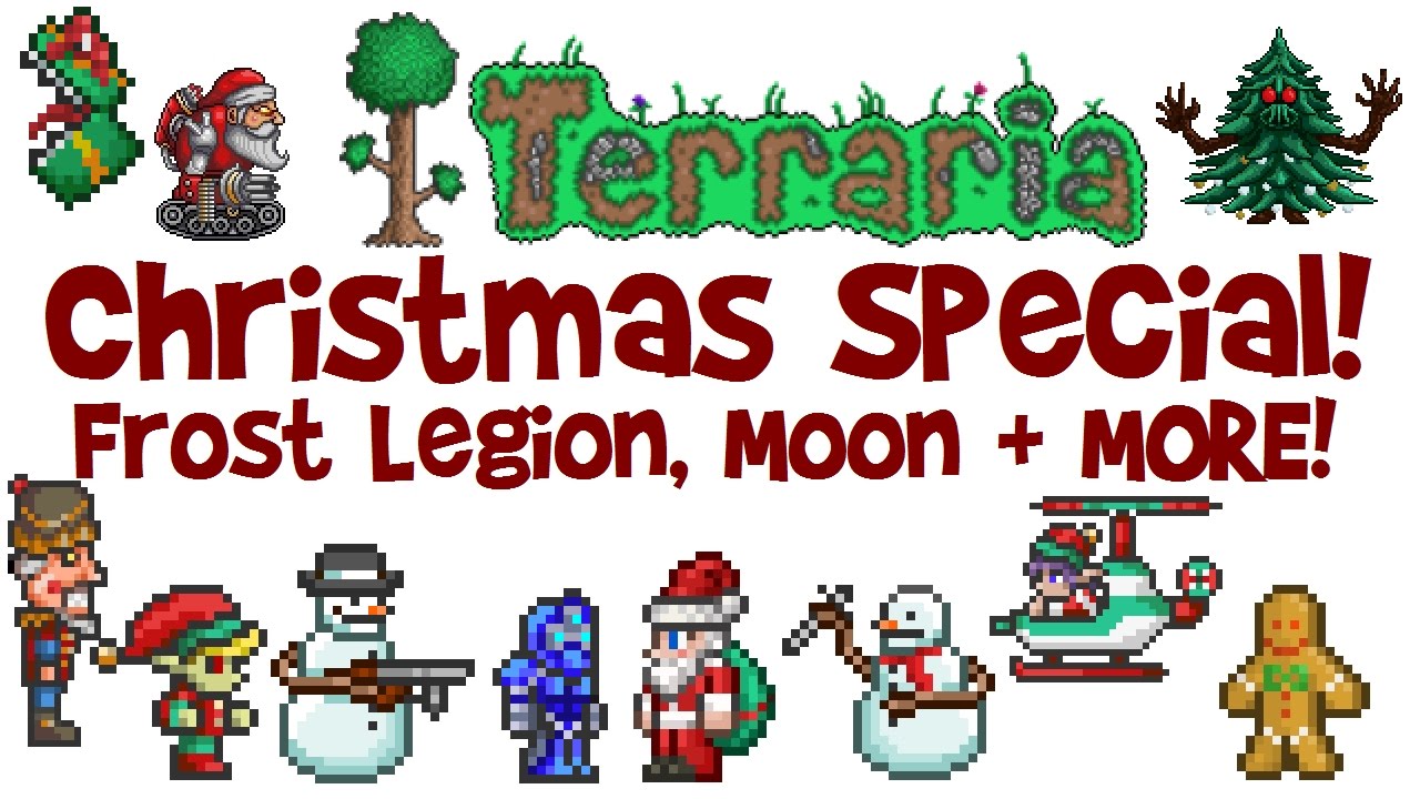 My Christmas Special in Terraria! Frost Moon & Legion Event + MORE ...