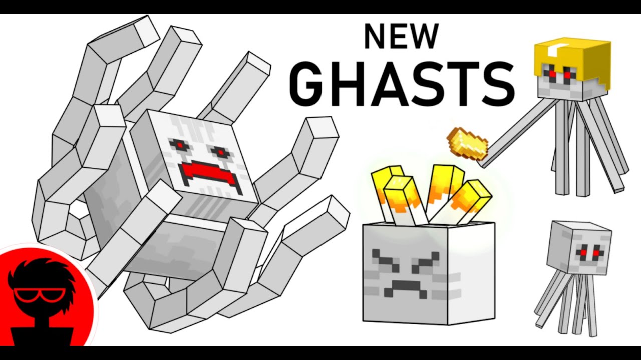 Drawing More GHAST Mobs (Minecraft Art) - YouTube