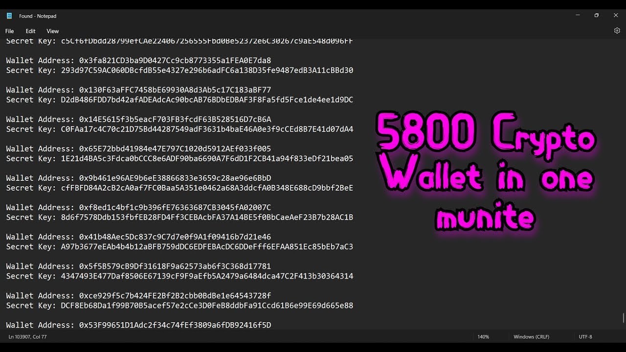 Crypto Wallet Bruteforce v0.2 (ETH, BSC, POLYGON). - YouTube
