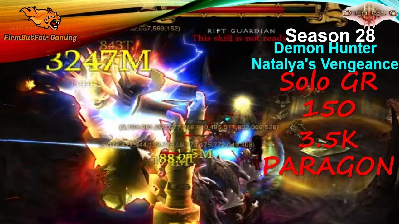 D3: S28 - Demon Hunter - It's a Trap! Natalya's Vengeance Solo GR 150 ...