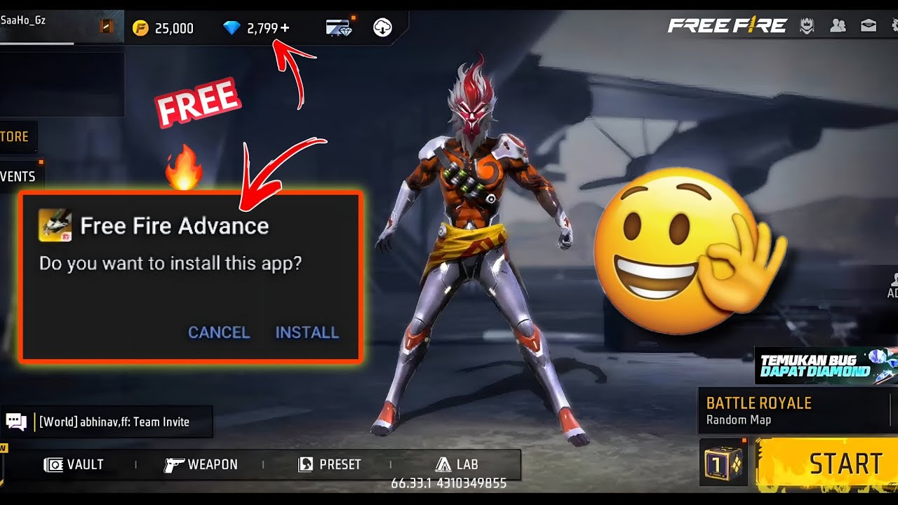 How To Download Free Fire Advance Server 😍 | Free Fire OB41 advance ...