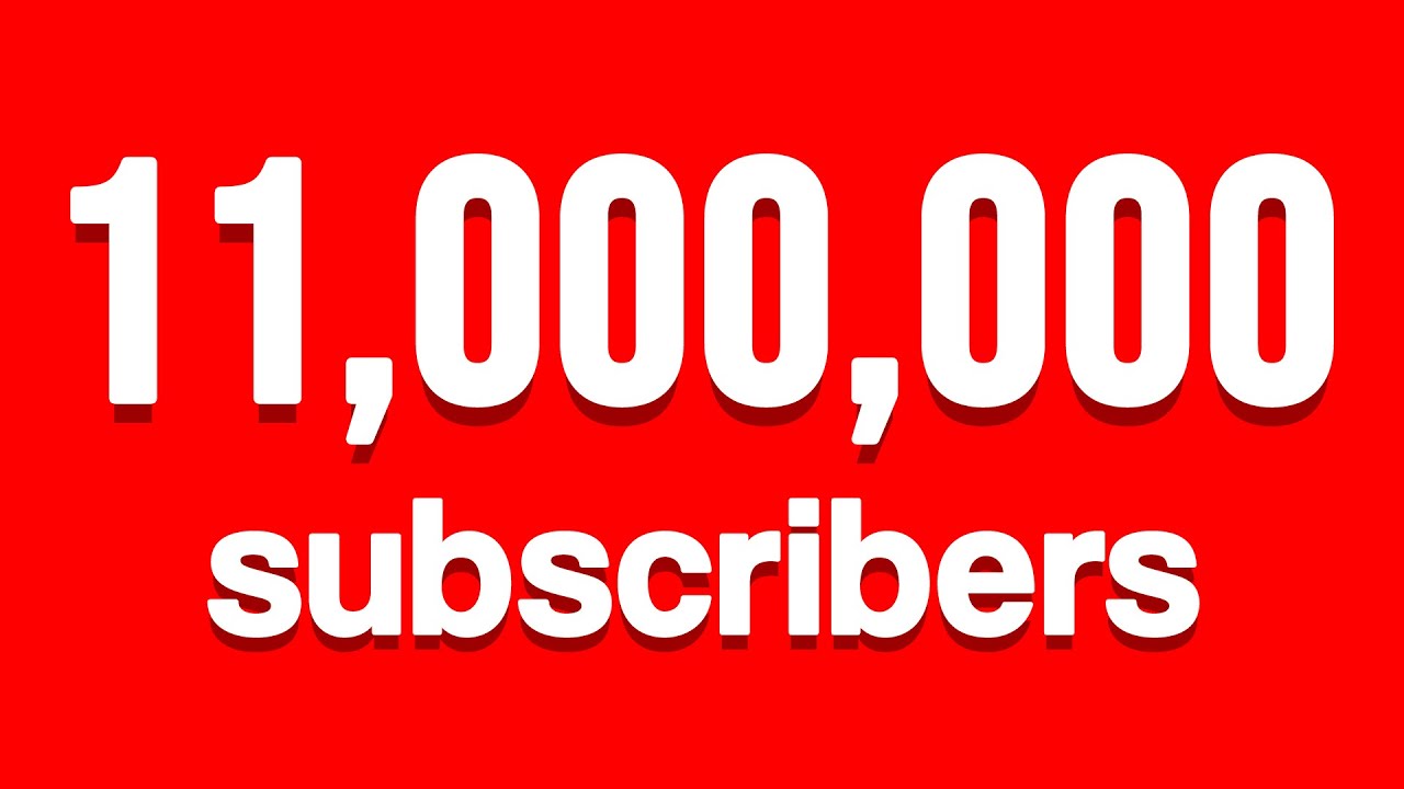 🔴LIVE! 11,000,000 Subscribers Countdown - YouTube