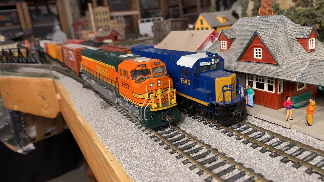 Running a variety of HO Trains & Locomotives on my Layout Live - YouTube