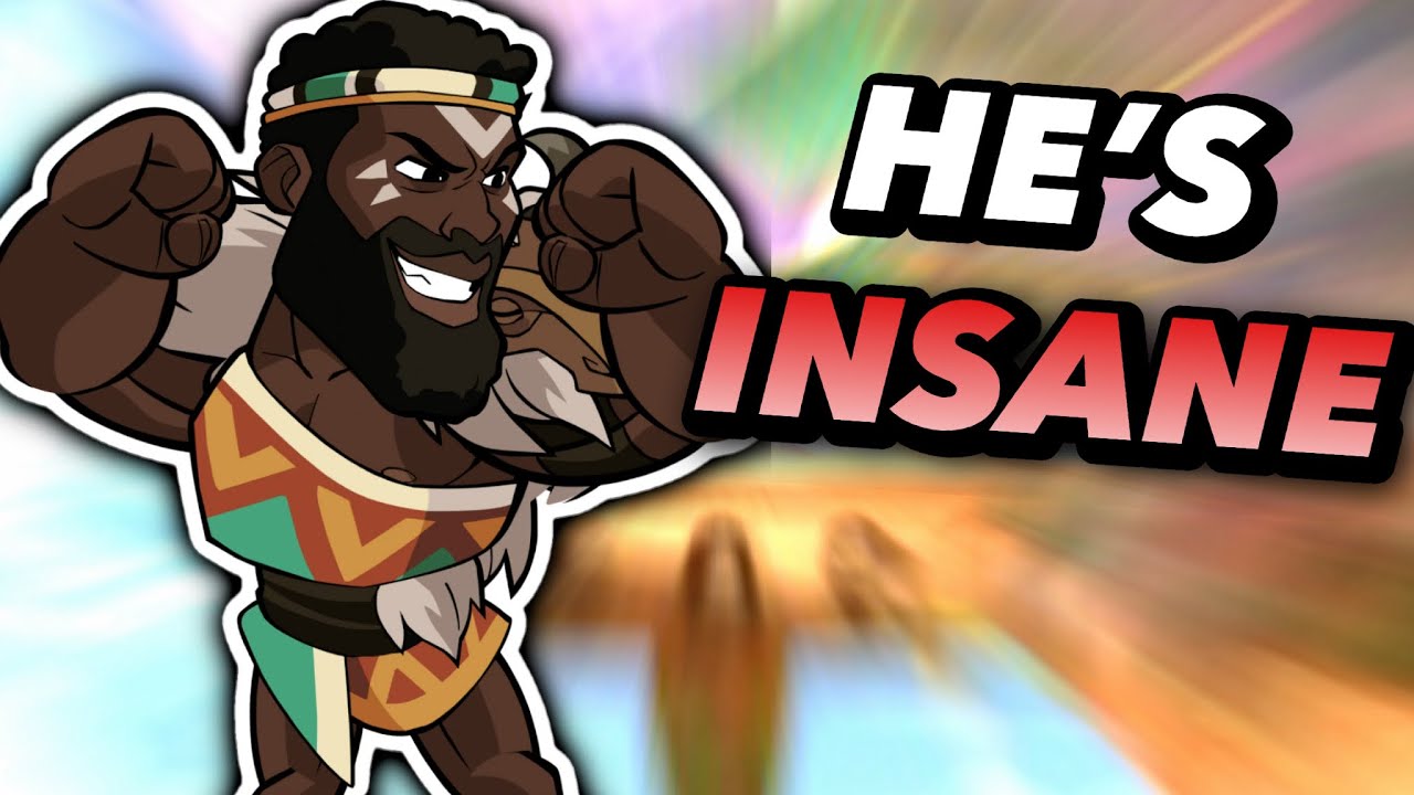 Trying out the *NEW* Brawlhalla Legend (King Zuva) - YouTube