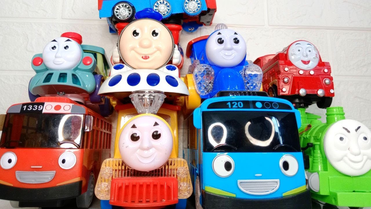 Thomas And Friends, Bus Tayo, Thomas Jumping, Robot Thomas | Kereta ...