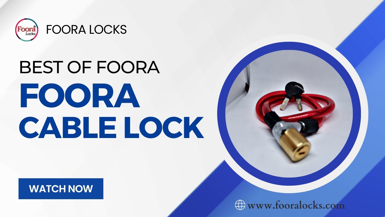 Foora Cable Lock | Foora Lock | - YouTube