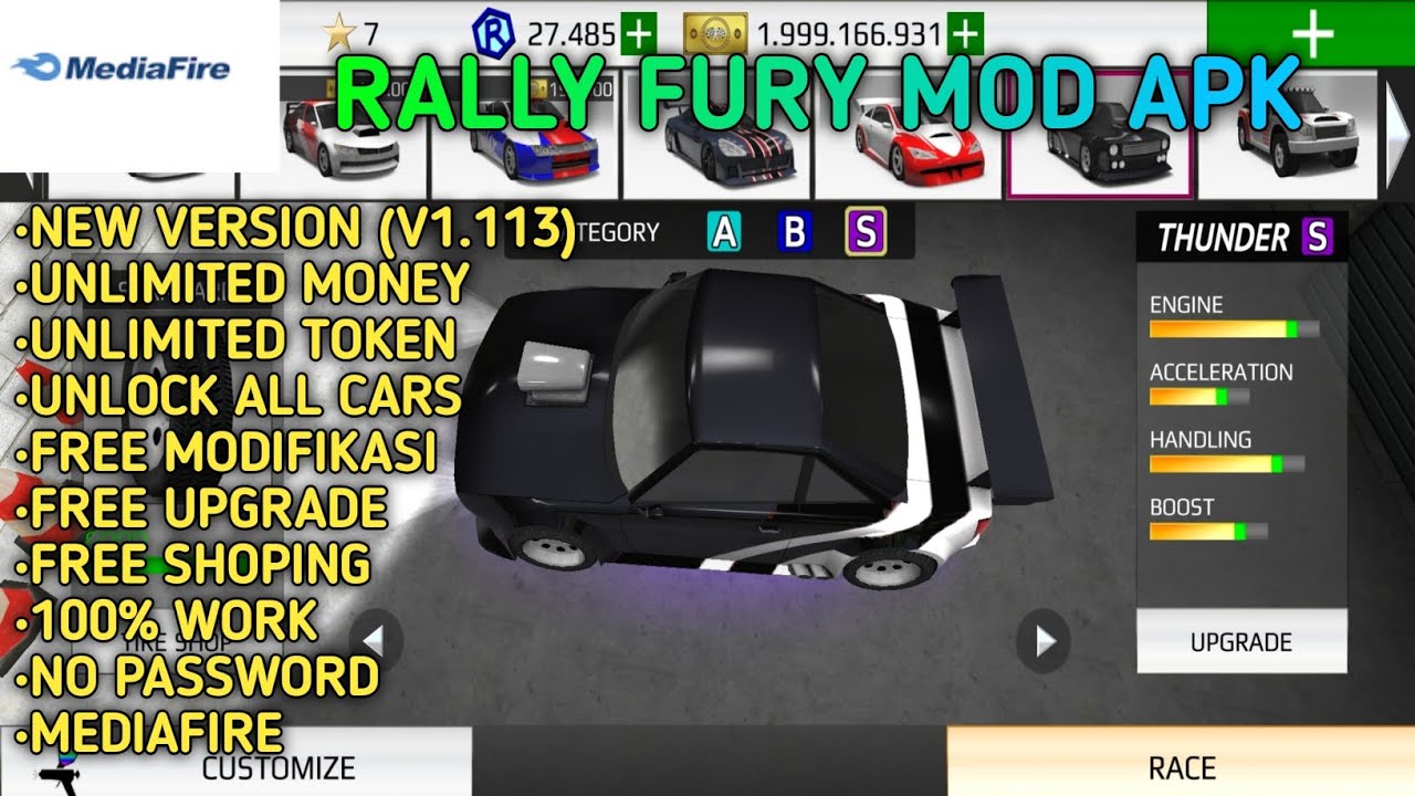 DOWNLOAD RALLY FURY MOD APK VERSI TERBARU (V1.113) - YouTube