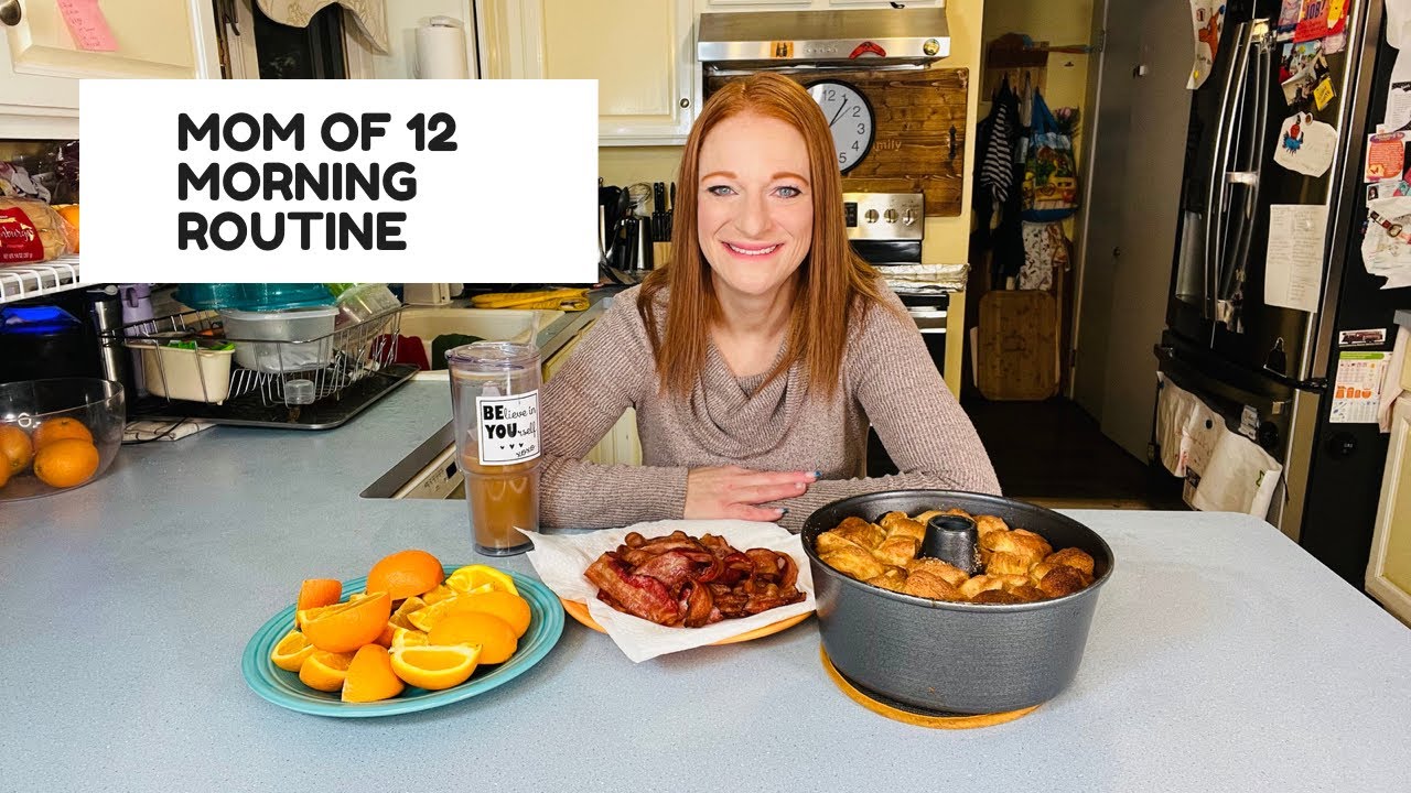 MOM OF 12 MORNING ROUTINE - YouTube