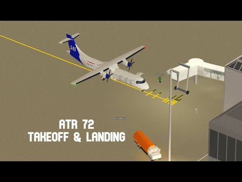 ATR 72 Takeoff & Landing / PTFS ROBLOX - YouTube