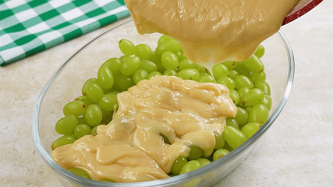 Se tiver uvas em casa, prepare esta deliciosa sobremesa! - YouTube