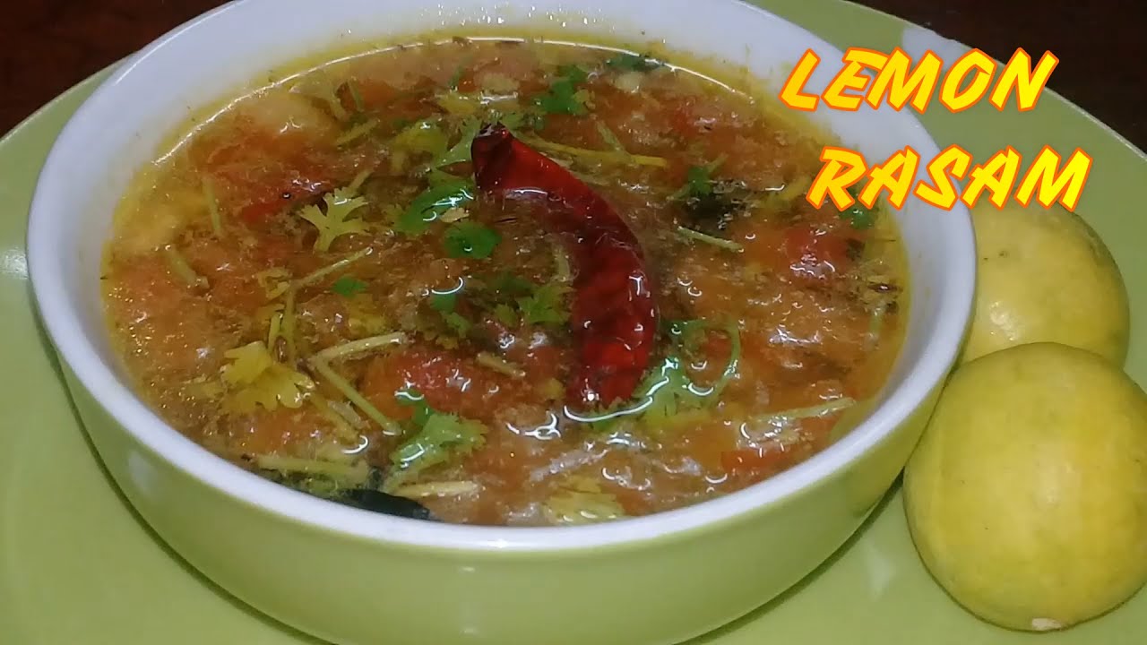 HOW TO MAKE LEMON RASAM RECIPE IN TAMIL/Lemon rasam recipe/South Indian ...